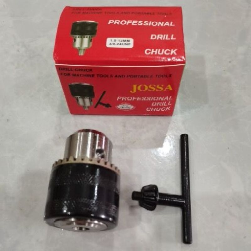 Jual kepala bor 13mm x 3/8 Jossa/drill chuck 13mm x 3/8 Jossa | Shopee ...