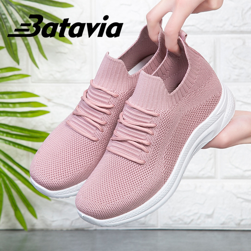 Jual Batavia Shoes Rajutan Sepatu Wanita Olahraga Rekreasi Jogging ...
