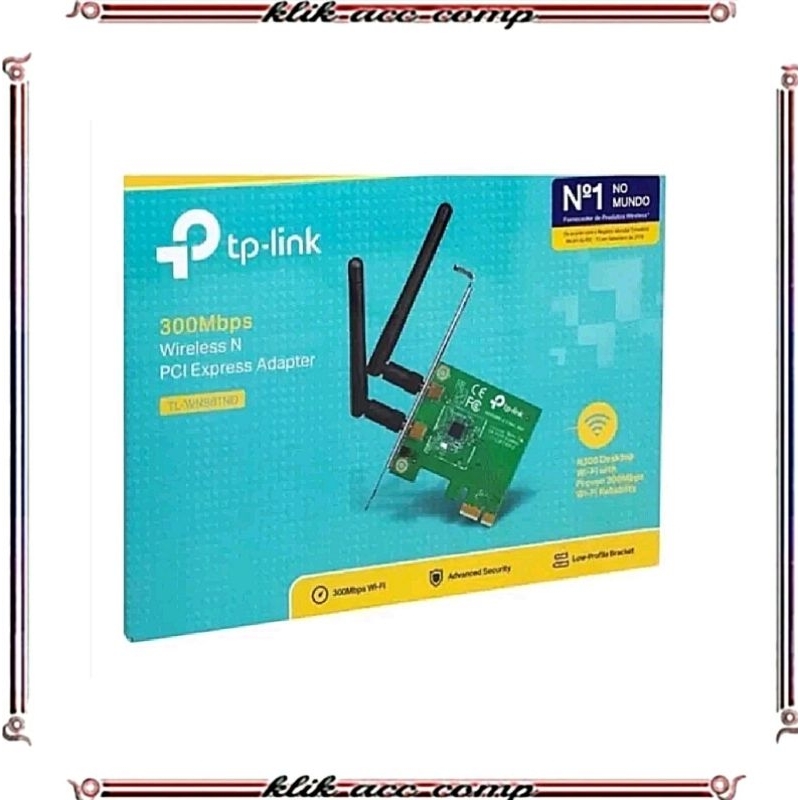 Jual TP-Link TL-WN881ND 300Mbps Wireless N PCI Express Adapter - TPLink ...
