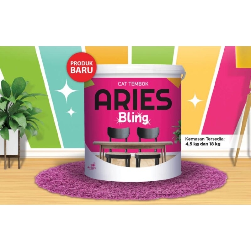 Jual Cat Tembok Aries Bling 4.5 Kg ( Tinting ) | Shopee Indonesia