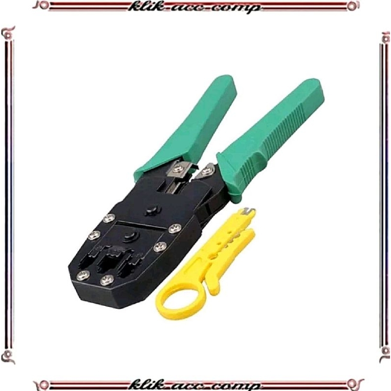 Jual Crimping Tool Networking - Tang Krimping RJ11 RJ45 3 holl | Shopee ...