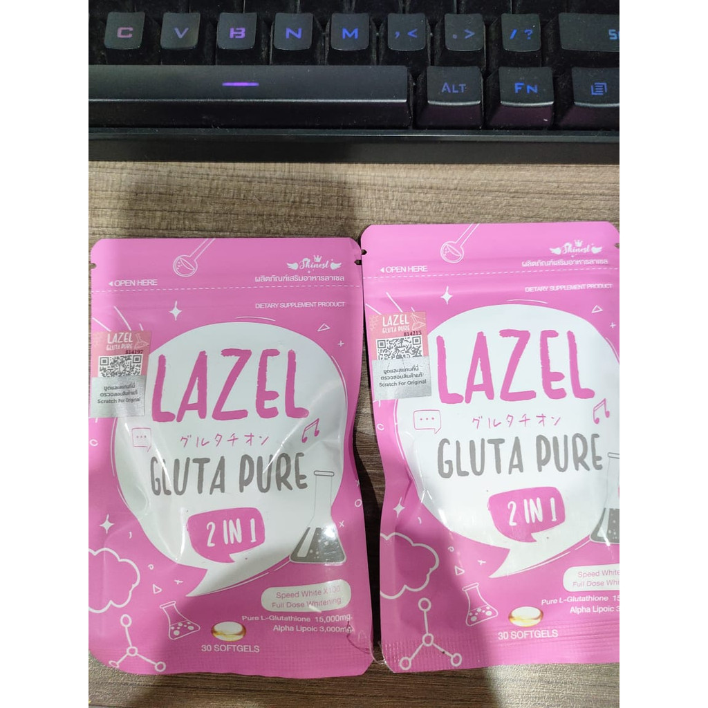 Jual Lazel Gluta Pure 2 in 1 SOFTGEL BENING Original Thailand 100% ...