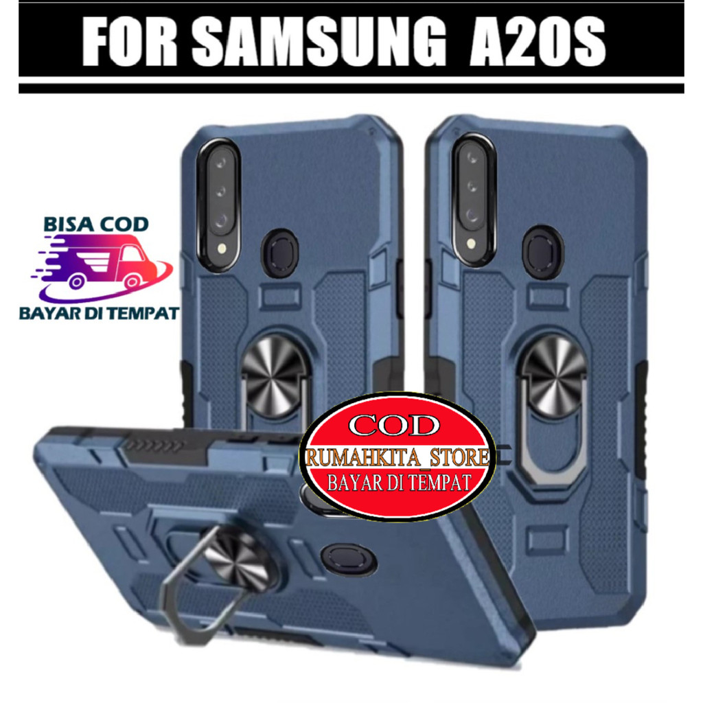 Jual Case Samsung Galaxy A20s New Soft Case Robot Hit Eye Ring Standing