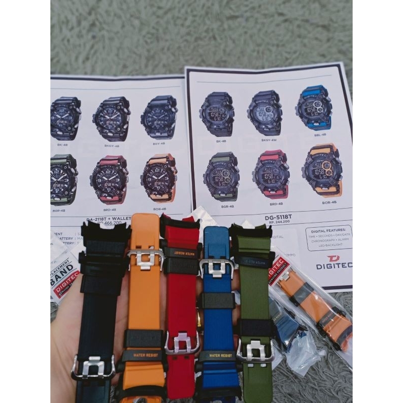 Jual STRAP DIGITEC DG-5118T & DA-2118T / TALI JAM DIGITEC DG-5118T & DA ...