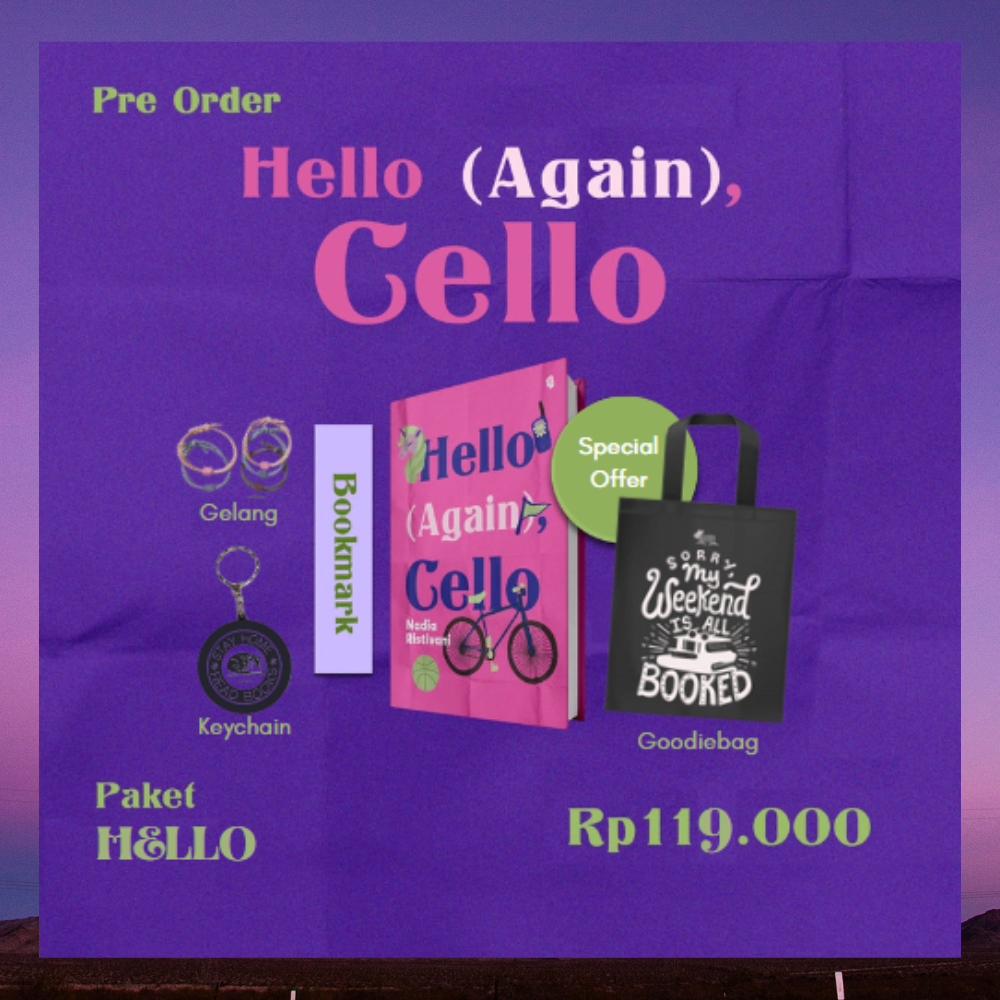 Jual Novel Hilmy Milan, Hello (Again) Cello, Hello Cello By Nadia ...