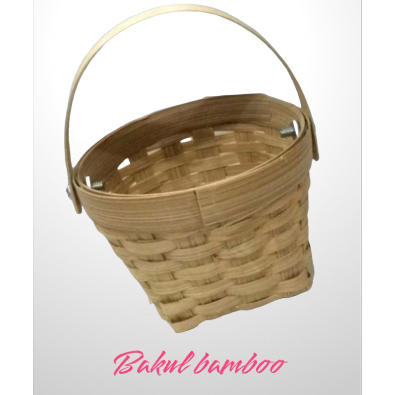 Jual bakul mini keranjang mini anyaman dari bahan bambu kerajinan ...
