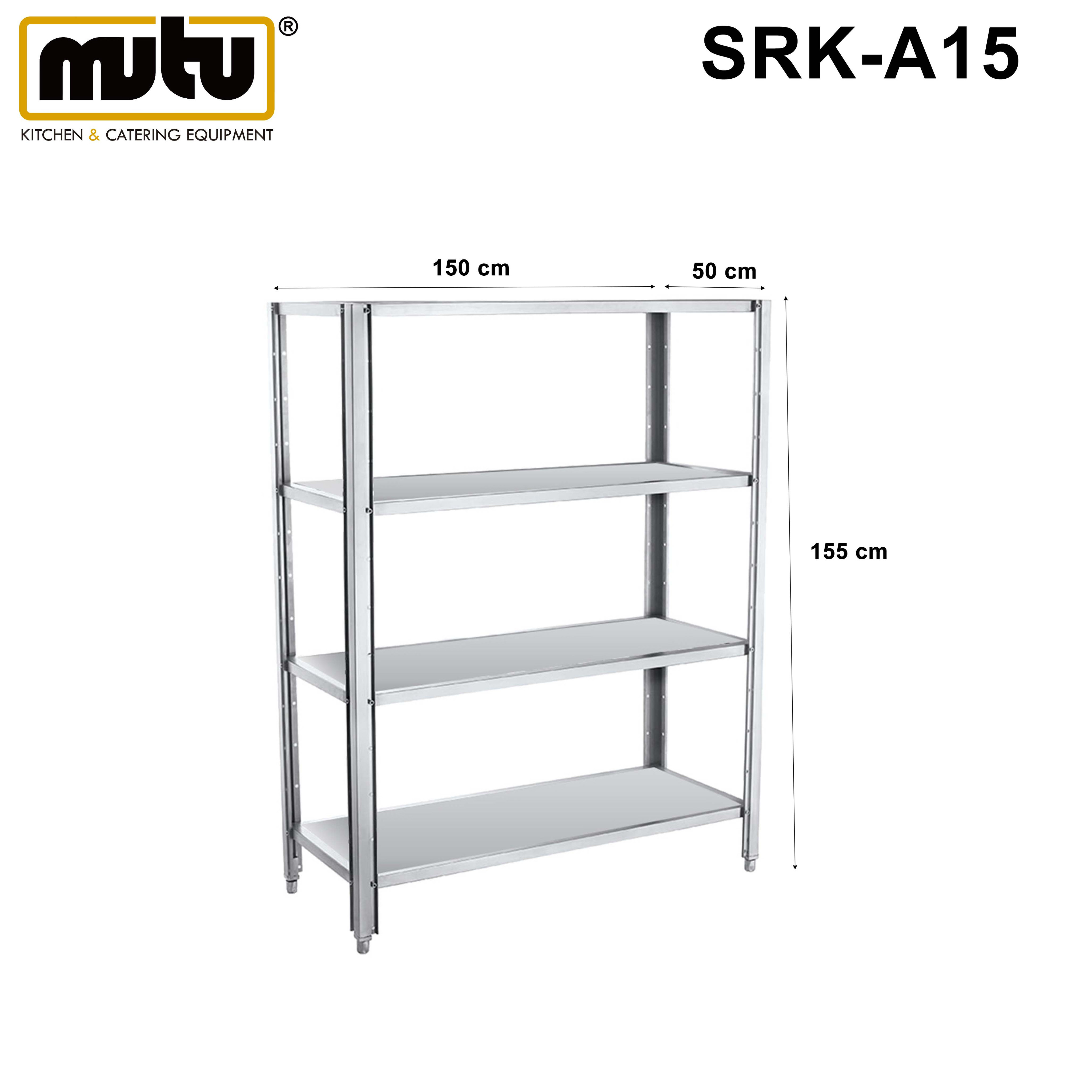 Jual Rak Stainless/ Rak Barang /rak dapur 1.5 Meter Mutu SRK-A15 ...
