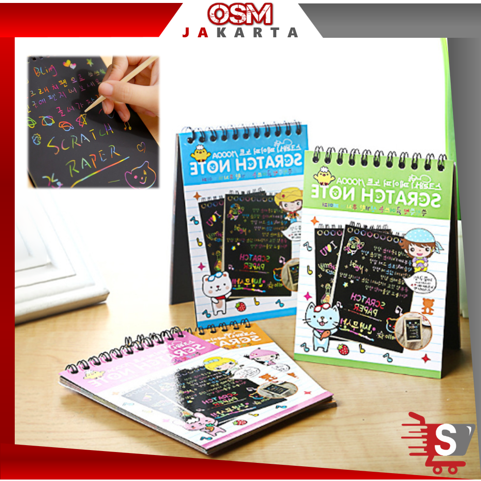 Jual OSM JKT 5817 Scratch Note Mini / Buku Gambar Mini Tulis Gores ... Jual OSM JKT 5817 Scratch Note Mini / Buku Gambar Mini Tulis Gores ...