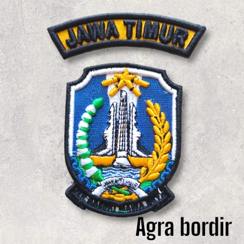 Jual bordir logo prov Jatim Jawa timur timbul 3d | Shopee Indonesia