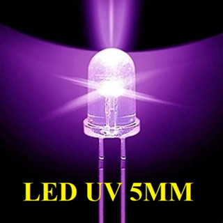 Jual Lampu LED UV ULTRAVIOLET Ultra Violet Cahaya UNGU 5MM F5 5 MM DETEKTOR UANG PALSU perangkap ...