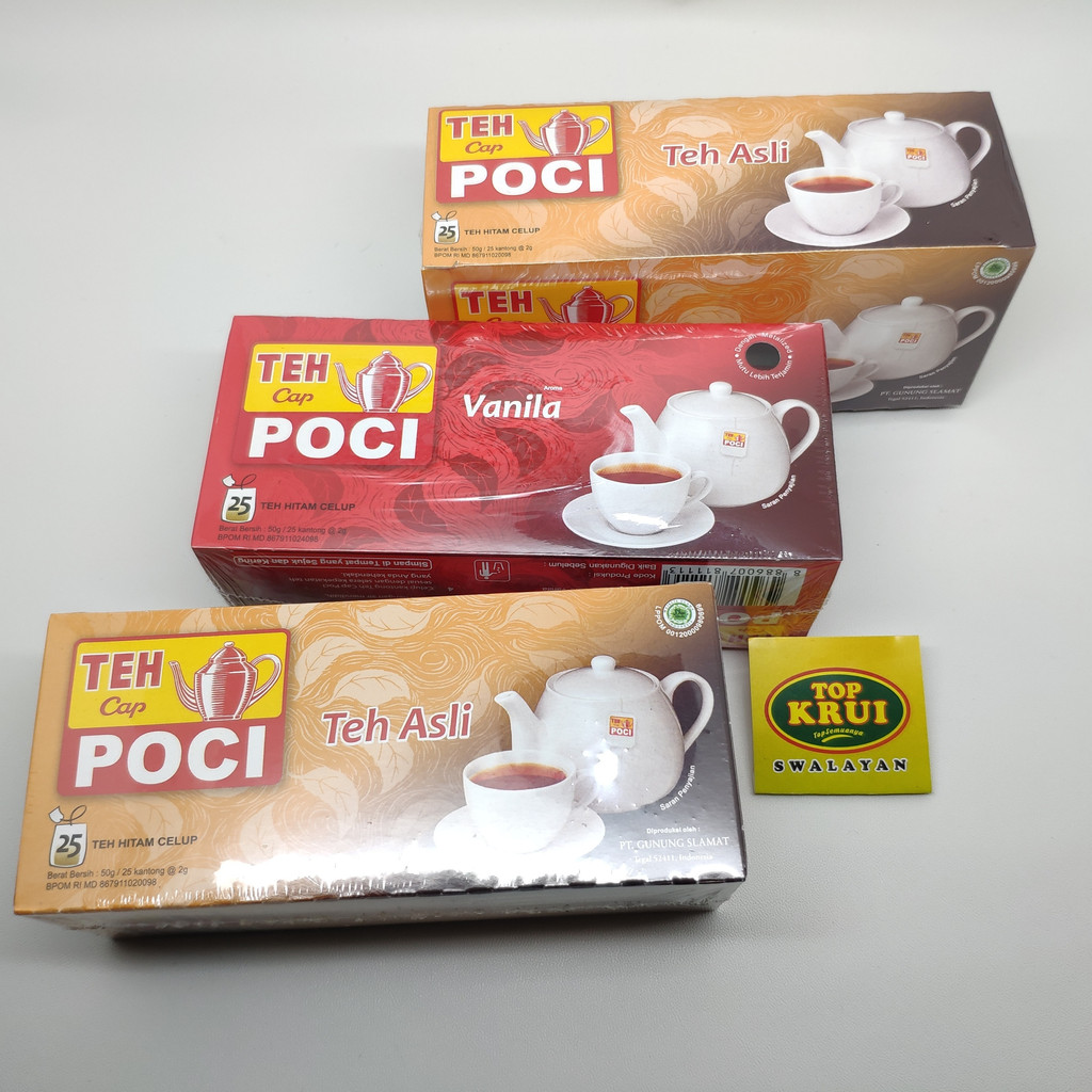 Jual Teh Poci Kotak isi 25 Sachet Tea Bag Celup | Shopee Indonesia