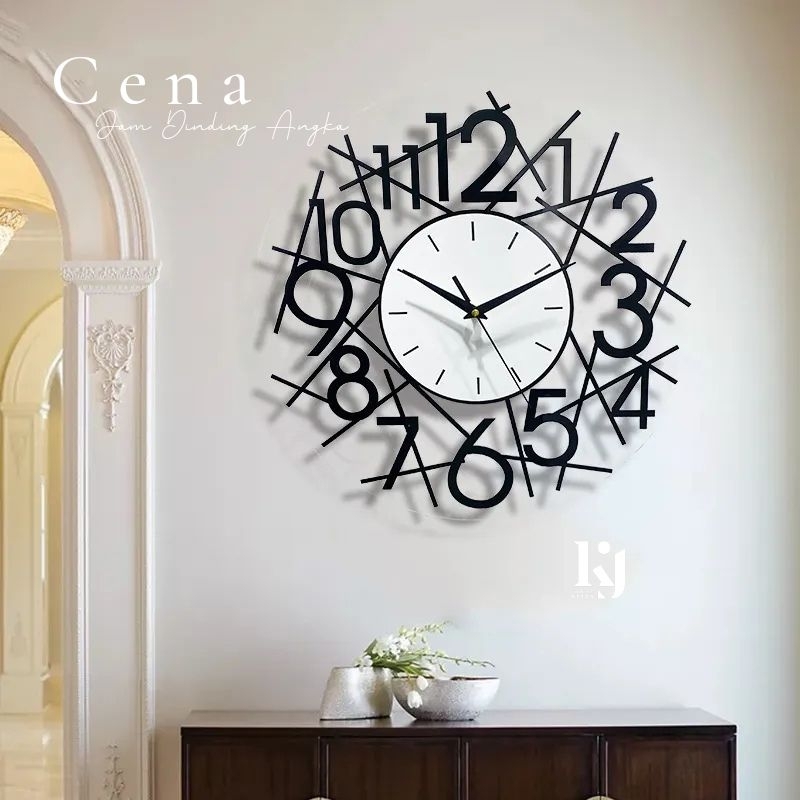Jual Cena Jam Dinding Angka / Jam Dinding Quartz Creative Design Bird ...