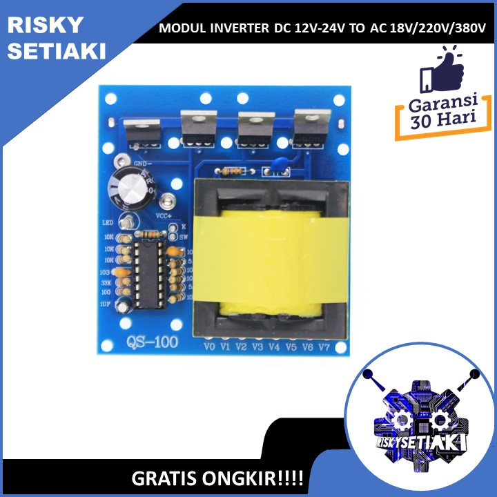 Jual MODUL INVERTER DC 12V-24V TO AC 18V/220V/380V 500W | Shopee Indonesia