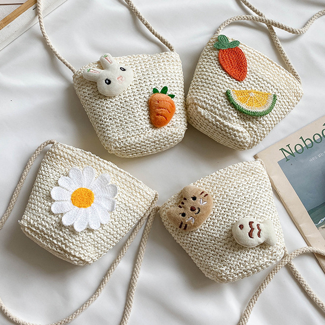 Jual FIRSTSTEP - TAS MINI ANAK KECIL CUTE BAG BAHAN ANYAMAN MOTIF ...