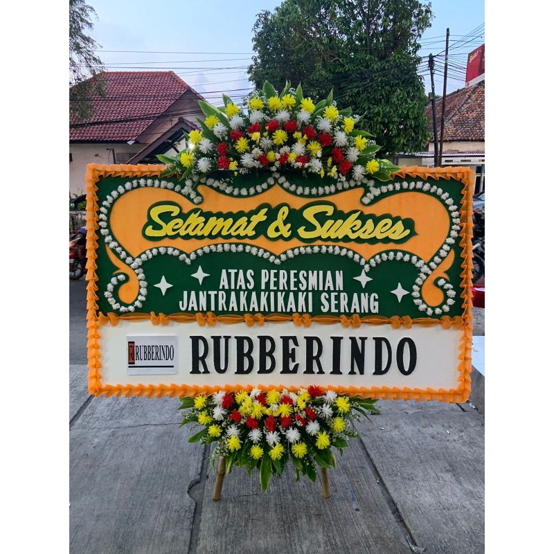 Jual karangan bunga papan grand Opening ukuran 120X200 , wilayah Serang ...