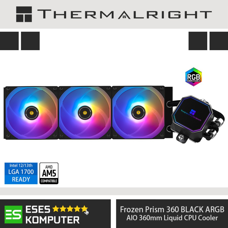 Jual THERMALRIGHT FROZEN PRISM 360 BLACK AIO 360mm CPU Liquid Water ...