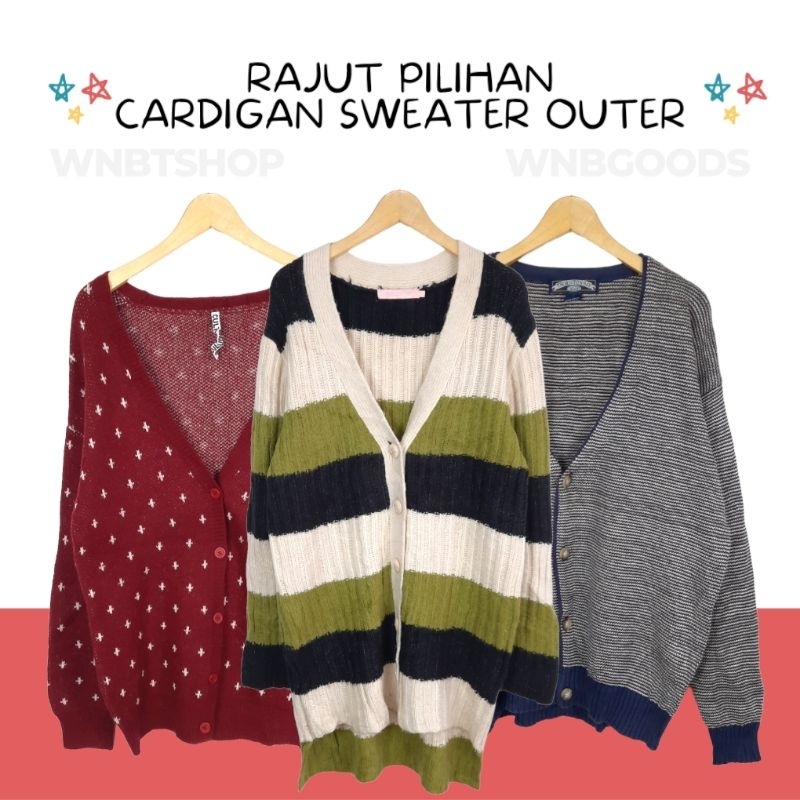 Jual [Pilihan 5] SWEATER CARDIGAN OUTER RAJUT TEBAL LUCU GEMOY | Shopee ...