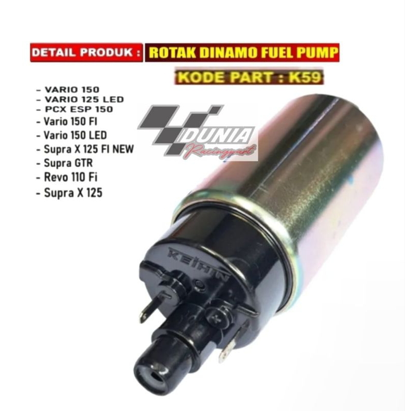 Jual Rotak Dinamo Full Pump Vario 125 Led Esp, Vario 150 Led Esp, Pcx ...