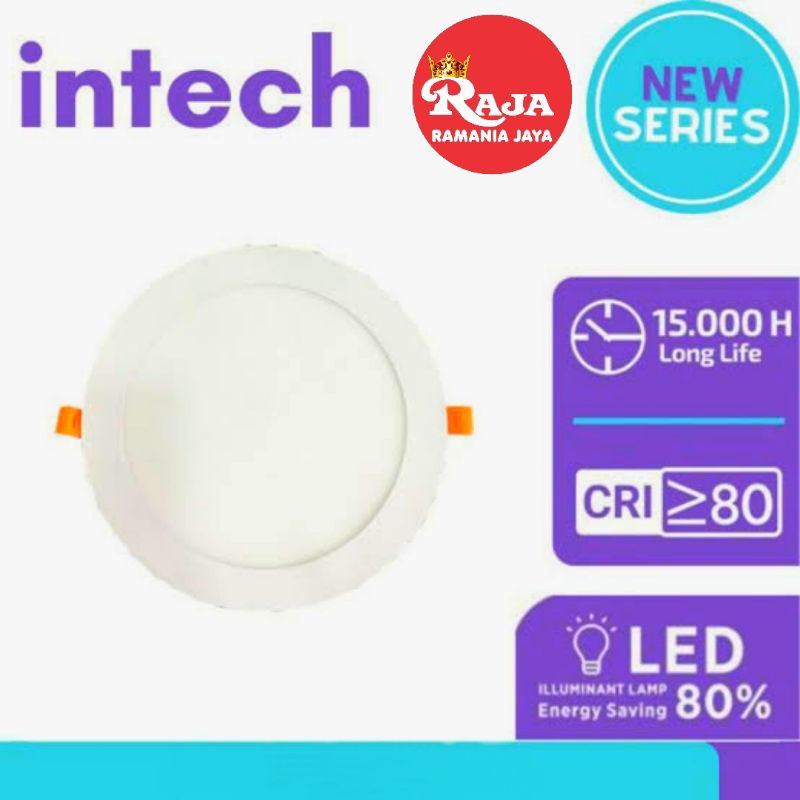 Jual Downlight/Panel Lights LED Cahaya Putih Berkualitas Intech SNI ...