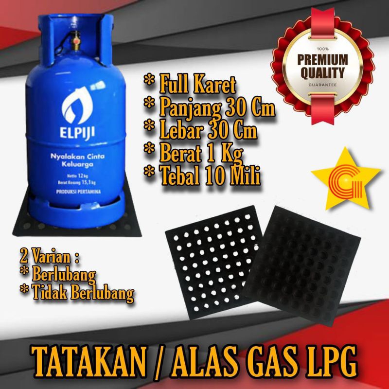 Jual Karpet Karet Alas Tabung Gas LPG 30x30xm 10mm Ring Mat Tipis ...