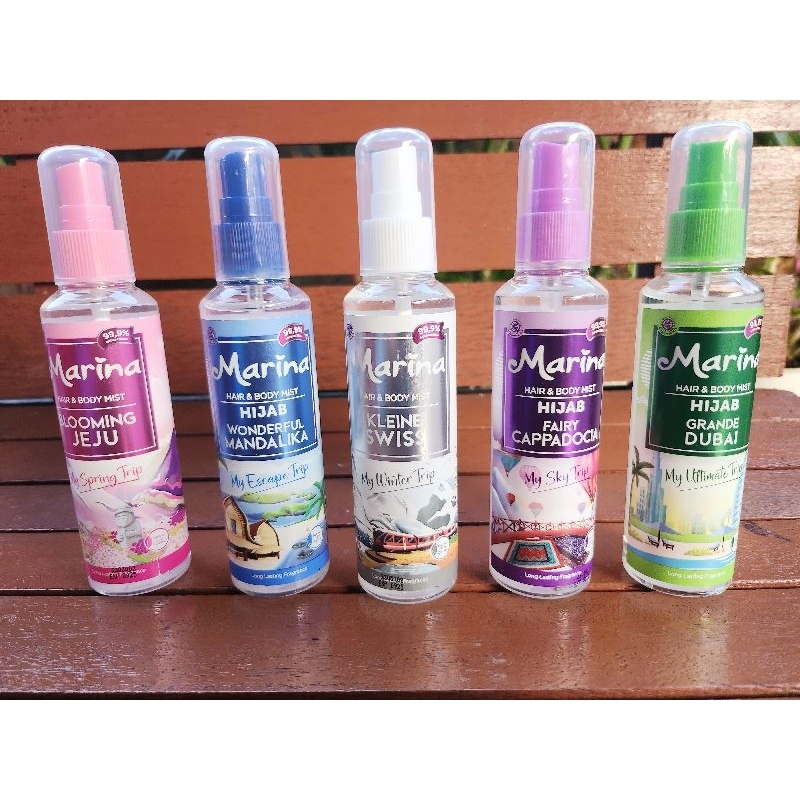 Jual Body Mist Parfum Marina, Marina Hijab 100ml | Shopee Indonesia