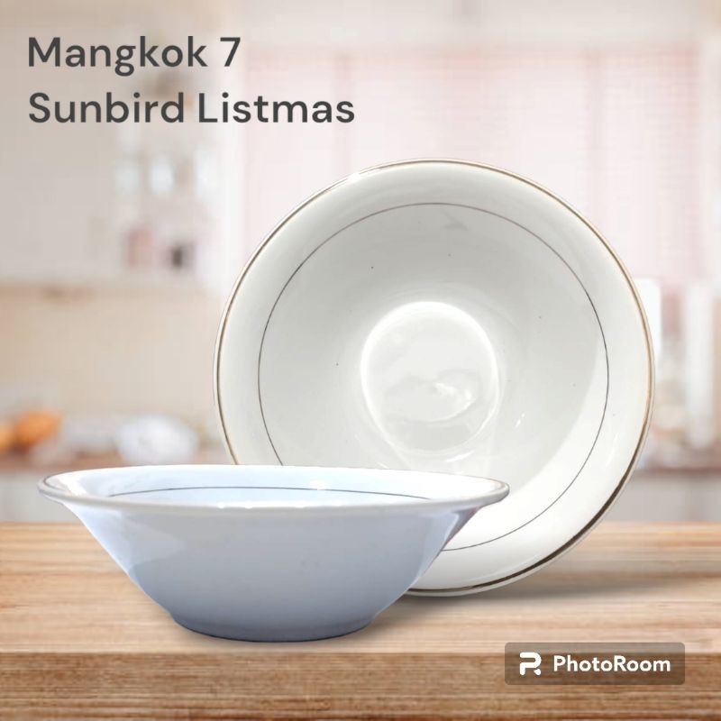 Jual MANGKOK KERAMIK SUNBIRD LISTMAS 7 INCH ( 6biji ) | MANGKOK KERAMIK ...