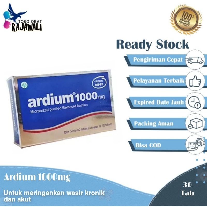 Jual ardium 1000mg untuk wasir dan varises | Shopee Indonesia