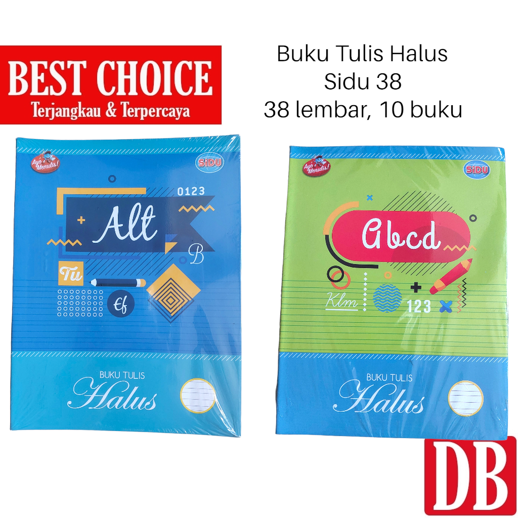 Jual Buku Tulis Halus / Garis Tiga SIDU / VISION 38 lembar (10 pcs ...