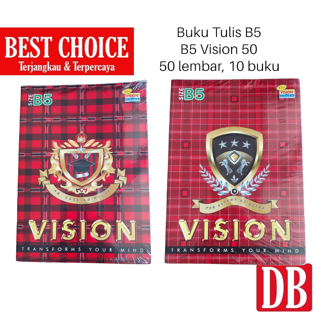 Jual Buku Tulis B5 Big Boss / Campus Vision 50 lembar (10 pcs) | Shopee ...