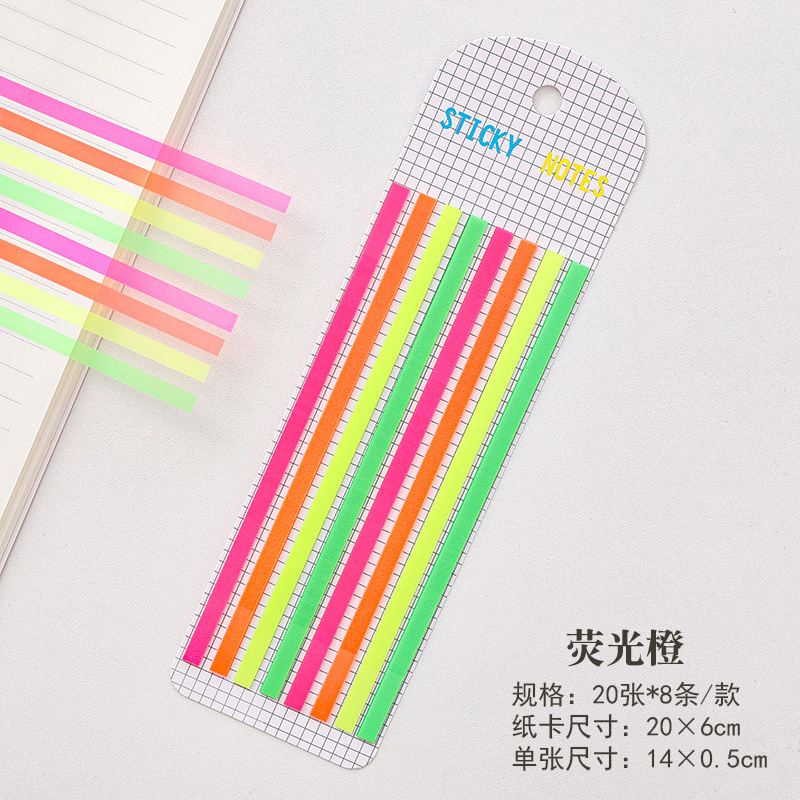 Jual COD 160pcs Long Strip Index Sticky Note / Index Flag Pembatas ...