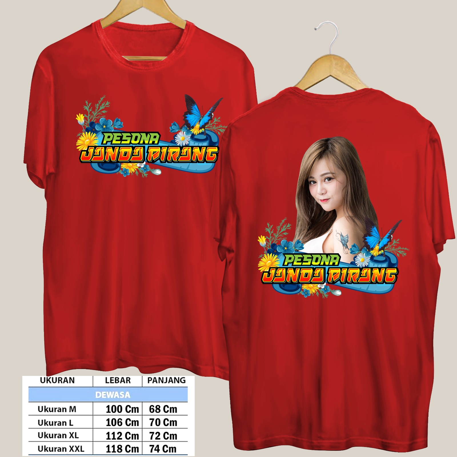 Jual TSHIRT PESONA JANDA PIRANG CETAK PAKAI MESIN DTF (Digital Transfer ... Jual TSHIRT PESONA JANDA PIRANG CETAK PAKAI MESIN DTF (Digital Transfer ...