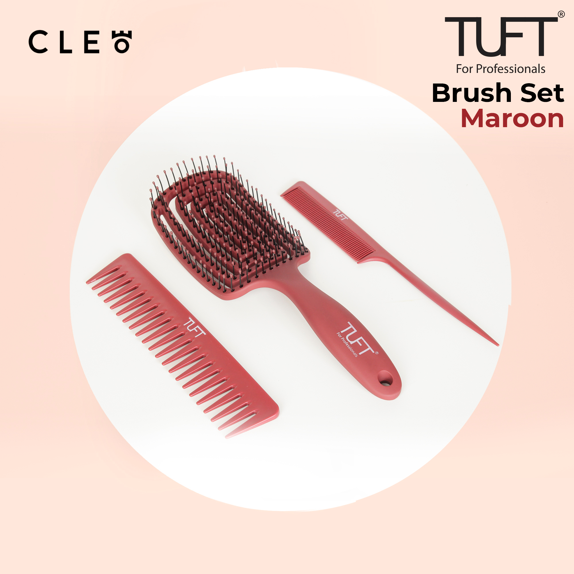 Jual Tuft Hair Brush 3 Piece Set Sisir Set 3 Piece 100 Original Shopee Indonesia