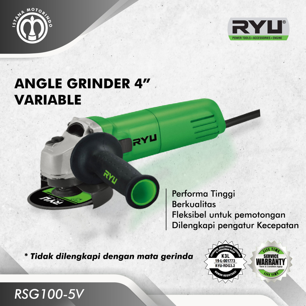 Jual Mesin Gurinda Grinder Variable 4" Gerinda Tangan Angle Grinder ...