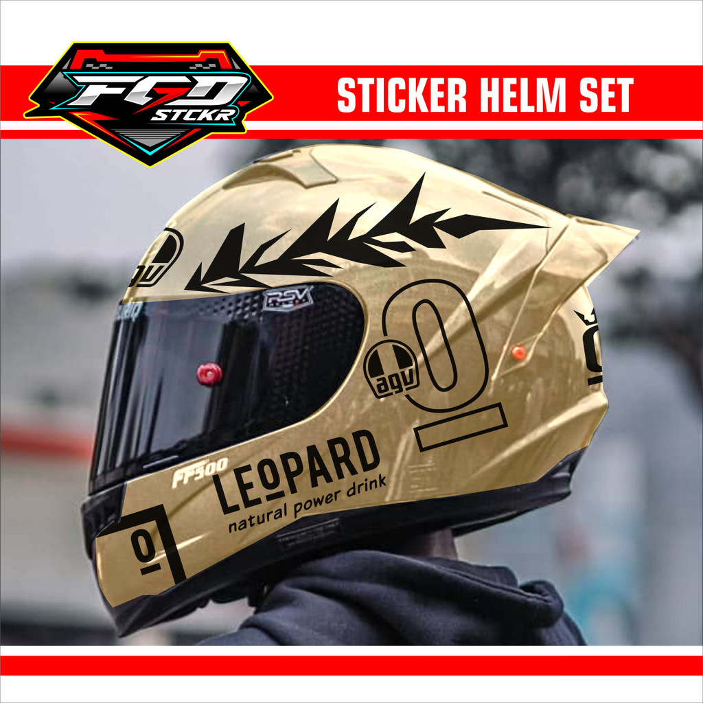 Jual STIKER HELM - CUTTING STIKER LEOPARD JM SET UNTUK HELM (PREMIUM ...