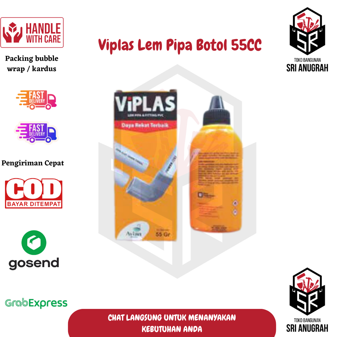 Jual Viplas Lem Pipa Botol 55CC | Shopee Indonesia