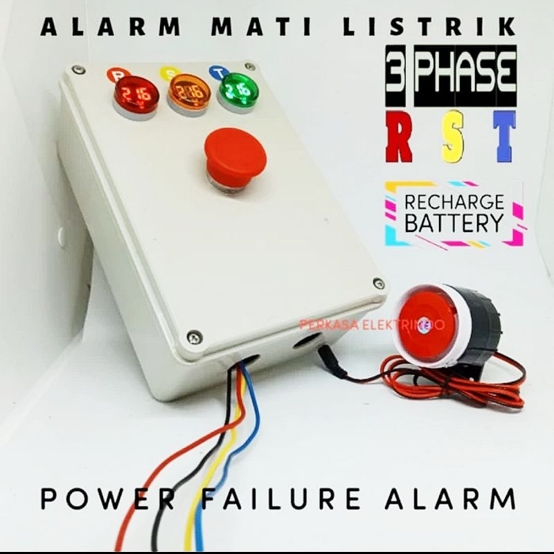 Jual Alarm Mati Listrik RST Alarm 3 Phase Type Garuda | Shopee Indonesia