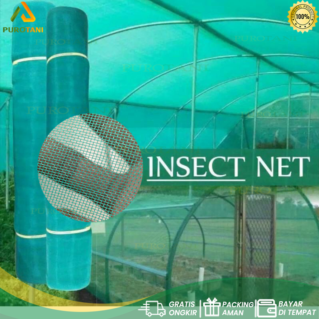 Jual Jaring Kasa Hijau Roll 50M X 1M Insect Net Kassa Ukuran 1 Meter Panjang 50m | Shopee Indonesia