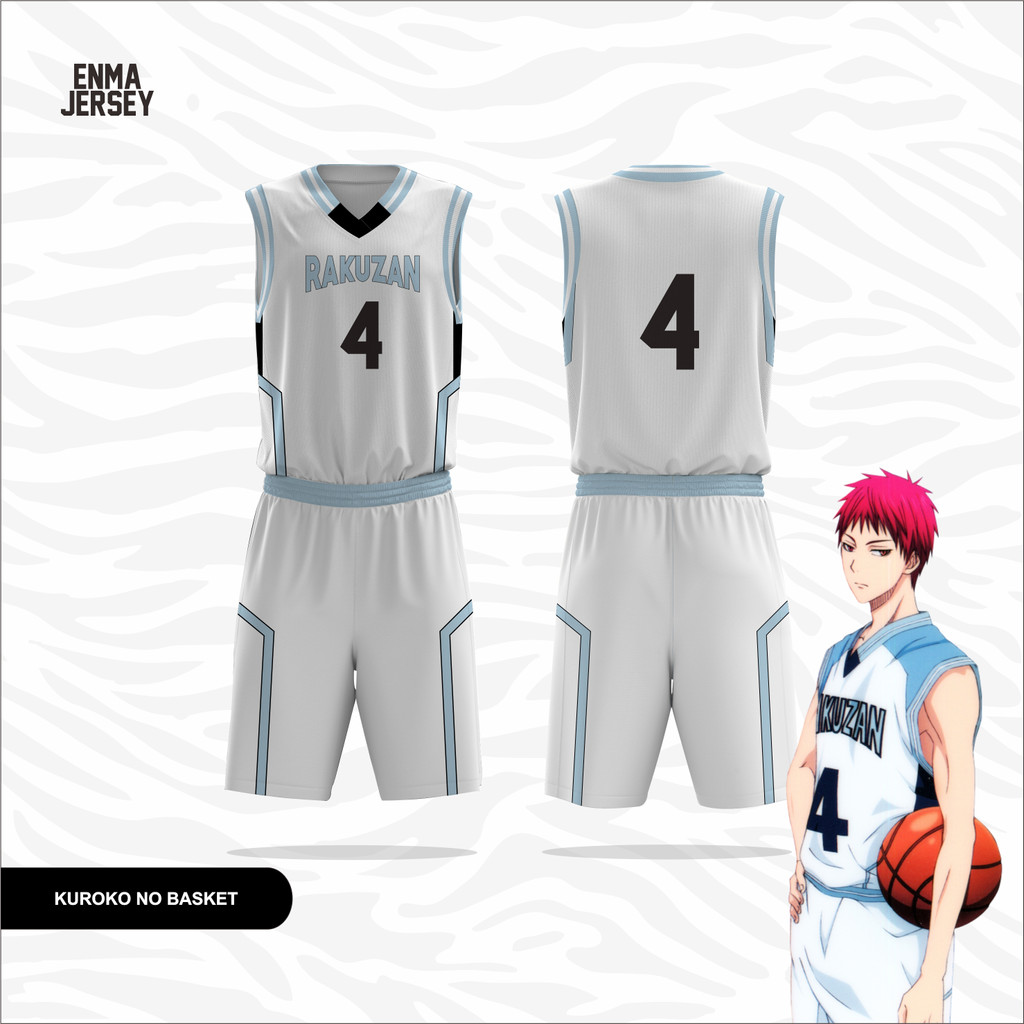 Jual Jersey Kuroko no Basket -RAKUZAN Free Name set | Shopee Indonesia