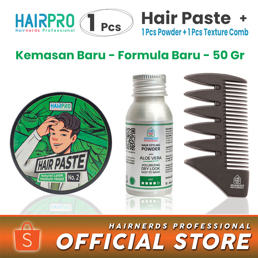 Jual Hairnerds Professional - 1 Powder + 1 Texture comb + 1 Paste ...