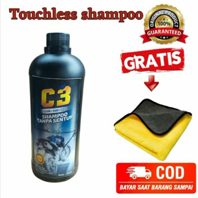 Jual C3 Shampoo Tanpa Sentuh / touchless shampoo 1 liter / sampo cuci ...