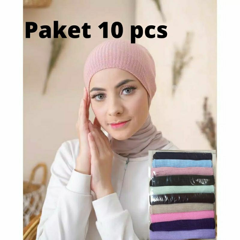 Jual Ciput Rajut 1 Warna Seri ( paket isi 10 pcs ) | Shopee Indonesia