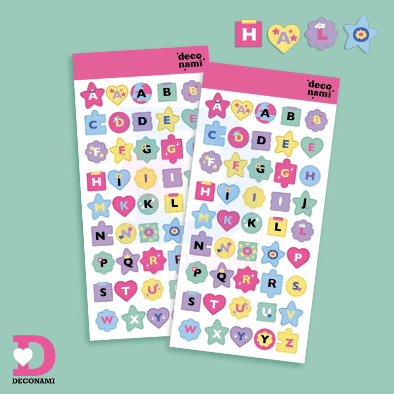 Jual (1 pcs) Sticker Huruf/Alphabet by deconami | Shopee Indonesia