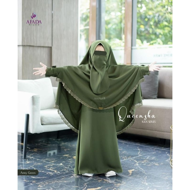 Jual QUEENSHA KIDS SERIES by Afada Hijab (set gamis Khimar non pad free ...