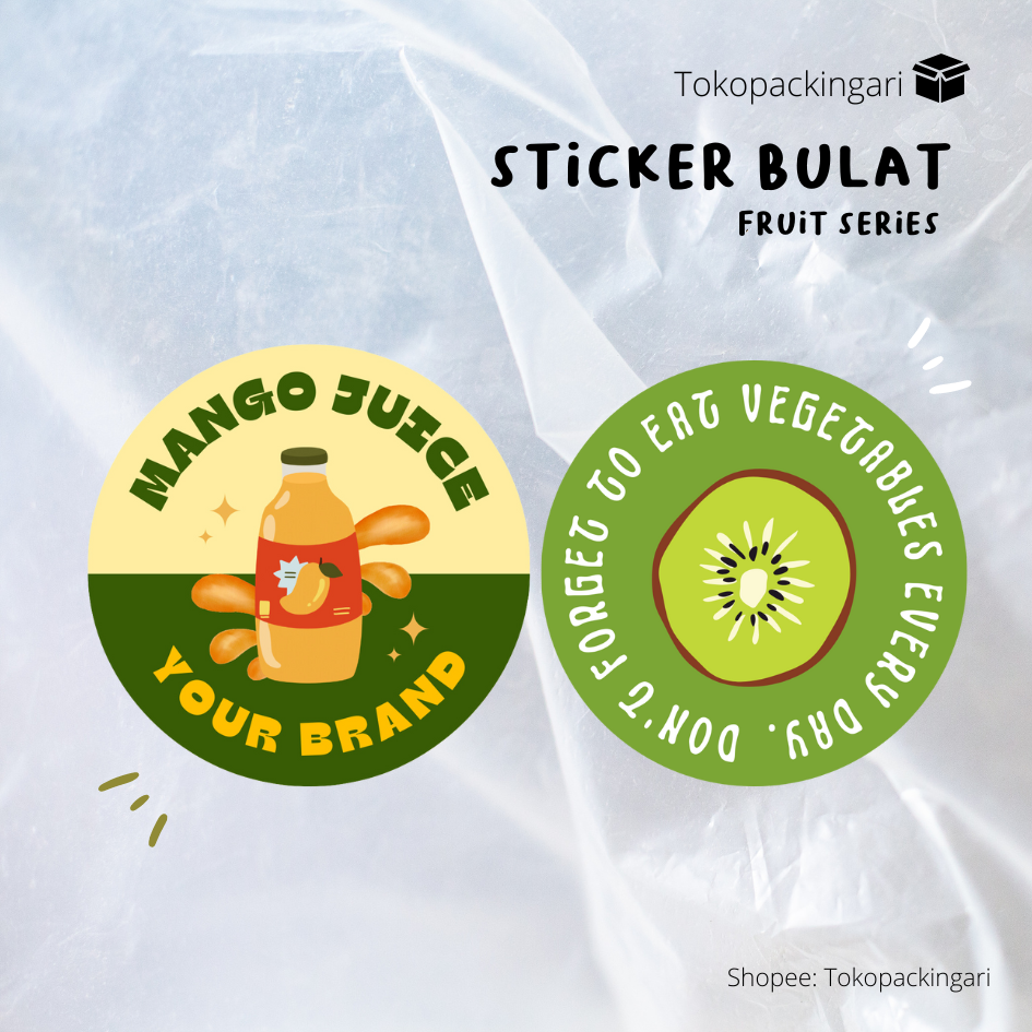 Jual Sticker Bulat | Sticker Bulat Buah | Sticker Packing | Sticker ...