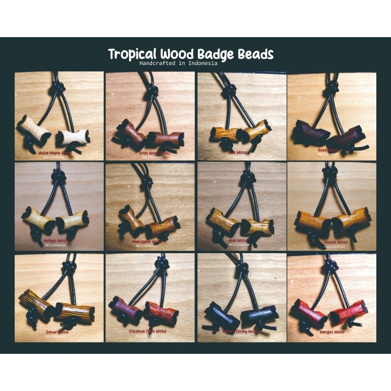 Jual Manik kayu kayu Tropis WoodBadge | Shopee Indonesia