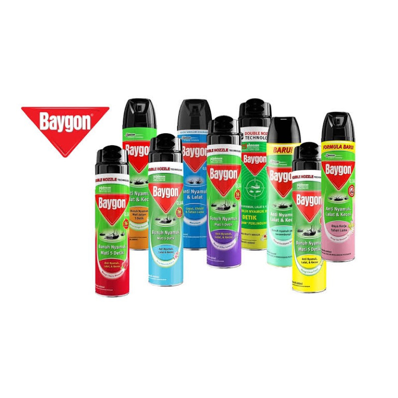 Jual Baygon Aerosol Obat Nyamuk Semprot 600ml All Varian | Shopee Indonesia