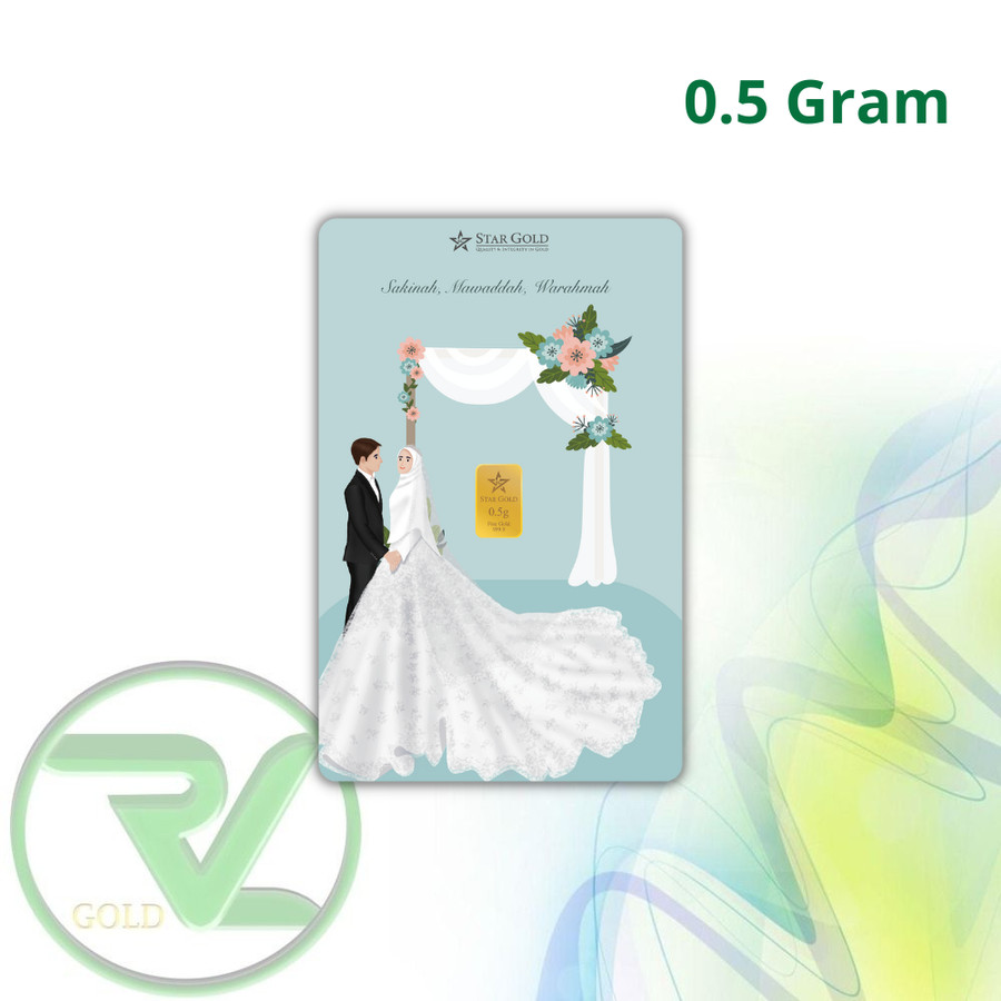Jual Rvl Gold Logam Mulia StarGold Wedding Series4 0.5 Gram dan 1 Gram ...