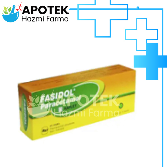Jual Fasidol 500mg isi 10 kaplet Paracetamol obat demam, nyeri, dan ...