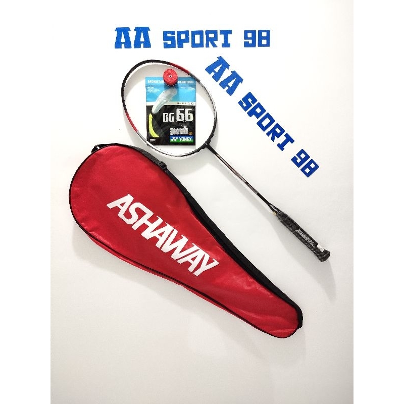 Jual RAKET BADMINTON ORIGINAL ASHAWAY TI 100 TITANIUM MESH MADE IN USA ...