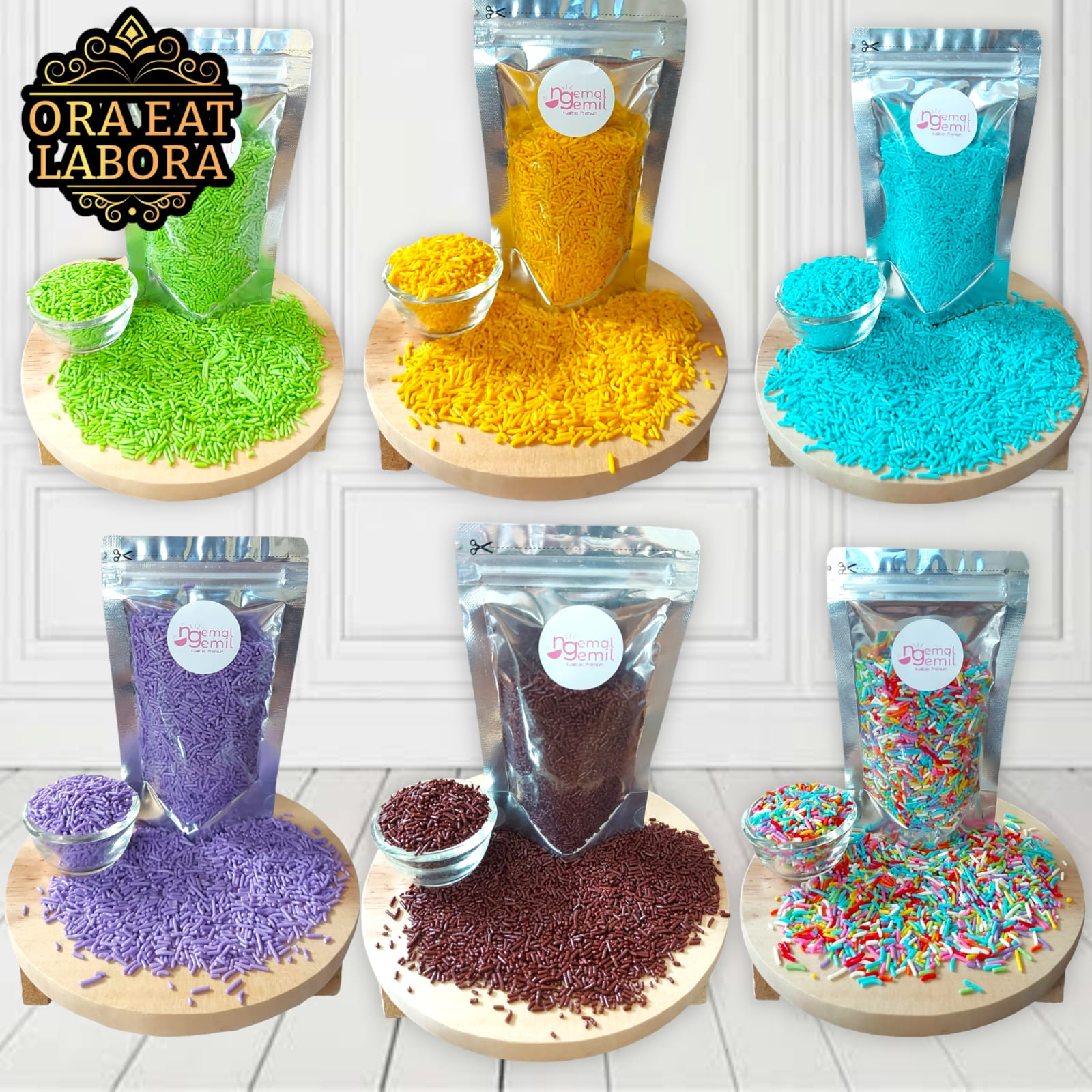 Jual Meses Pouch Meses Butiran Coklat Sprinkle Topping Donut Kue Bolu ...